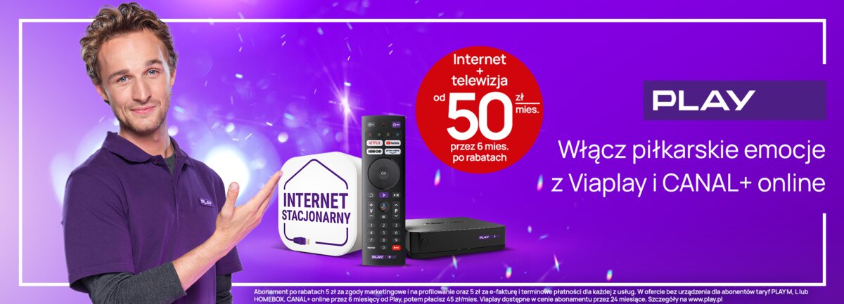 Największe sportowe emocje z Play dzięki telewizji z internetem już od ...