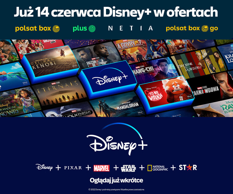 Disney+ w ofertach Polsat Box, Plusa, Netii i Polsat Box Go. Bez opłat ...