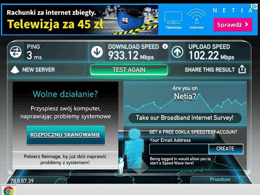 NETIA | Szybki, szybszy, najszybszy, czyli Netia światłowód